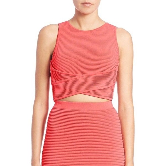 Jonathan Simkhai | Tops | Jonathan Simkhai Coral Ribbed Crop Top | Poshmark